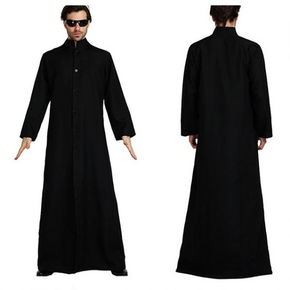 SOBRETUDO The Matrix Cosplay Personalizado Preto Traje Cosplay Neo ...